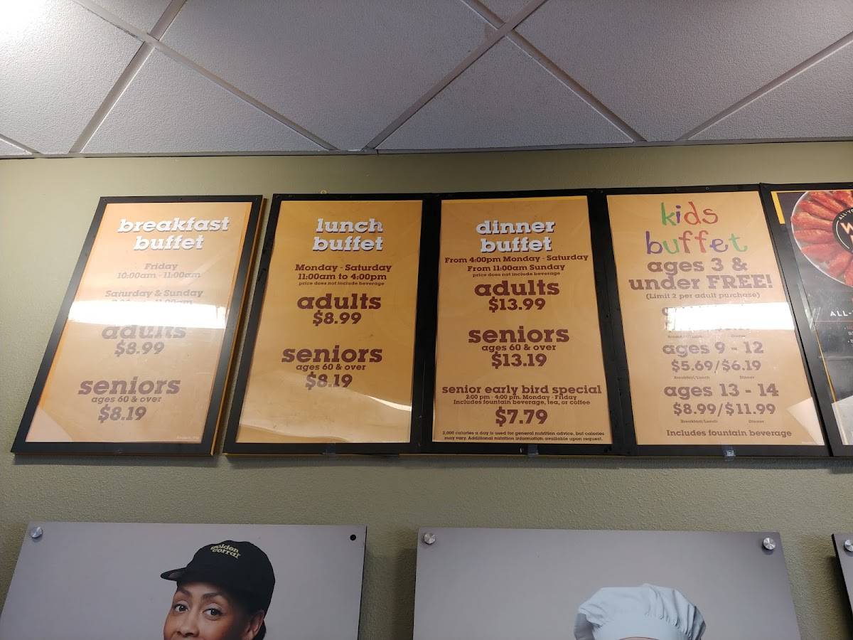 Menu at Golden Corral Buffet & Grill restaurant, Houston, S Texas 6