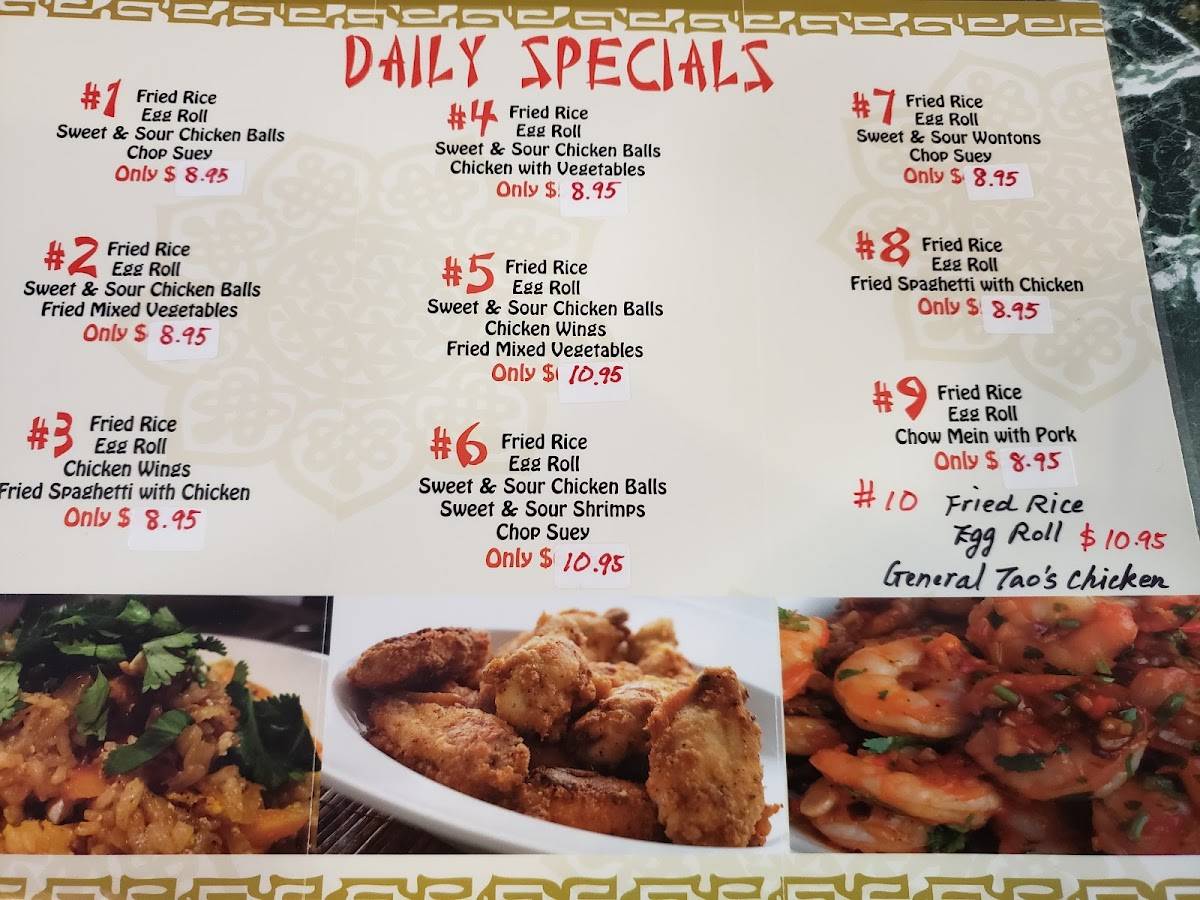 Menu at Golden Dragon Restaurant, Timmins