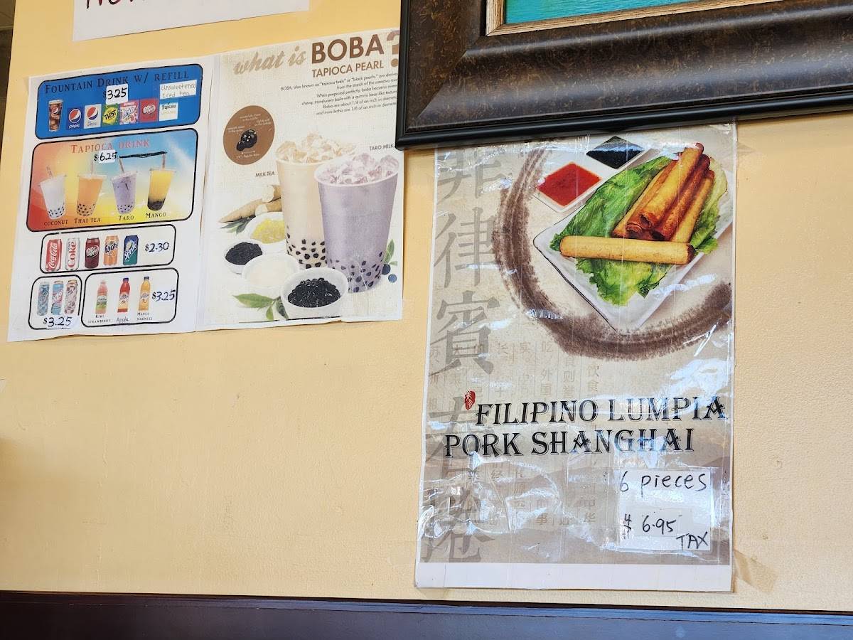Menu at Golden Mandarin restaurant, Chula Vista
