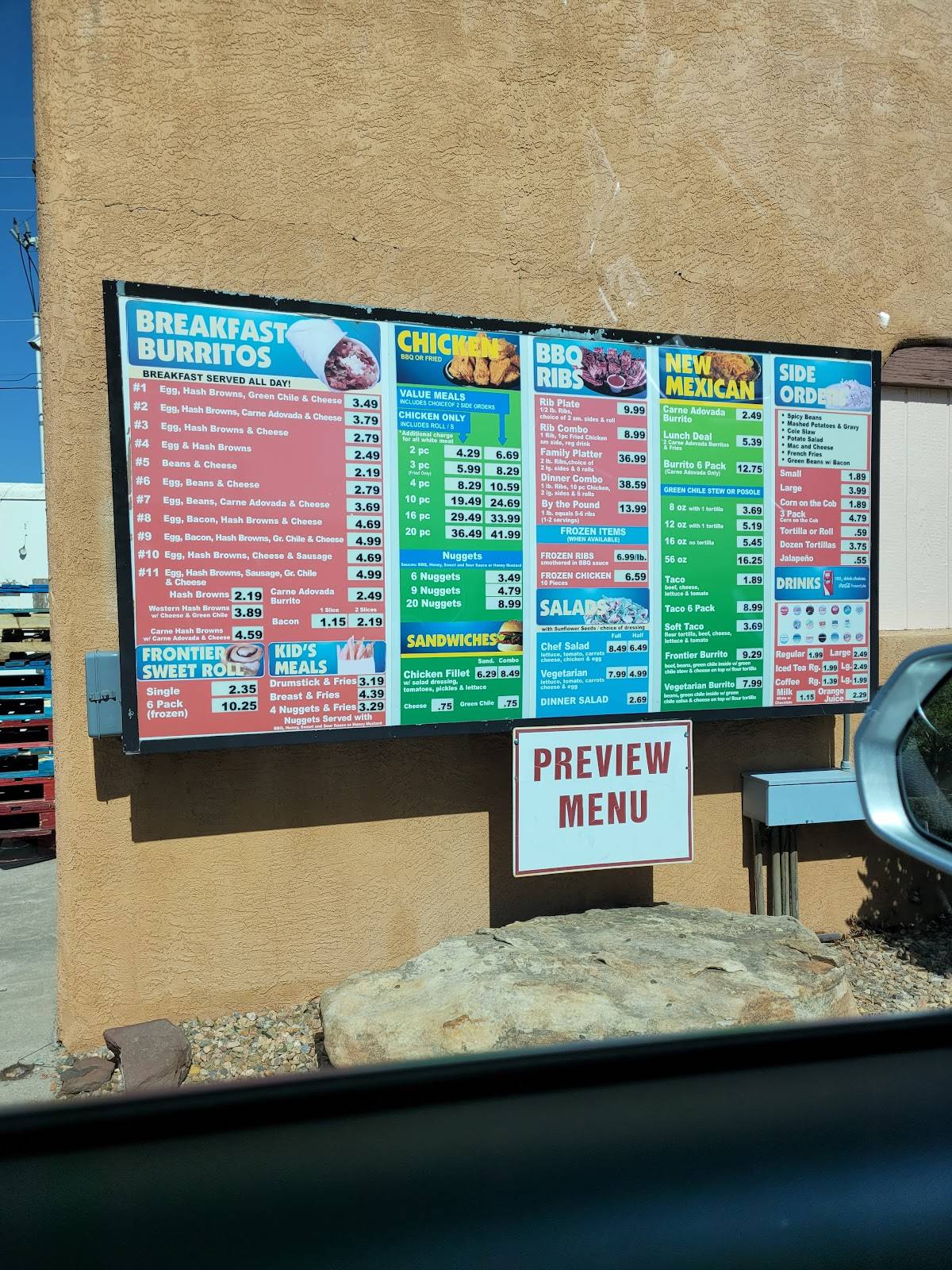 Menu at Golden Pride BBQ, Albuquerque, Central Ave NW