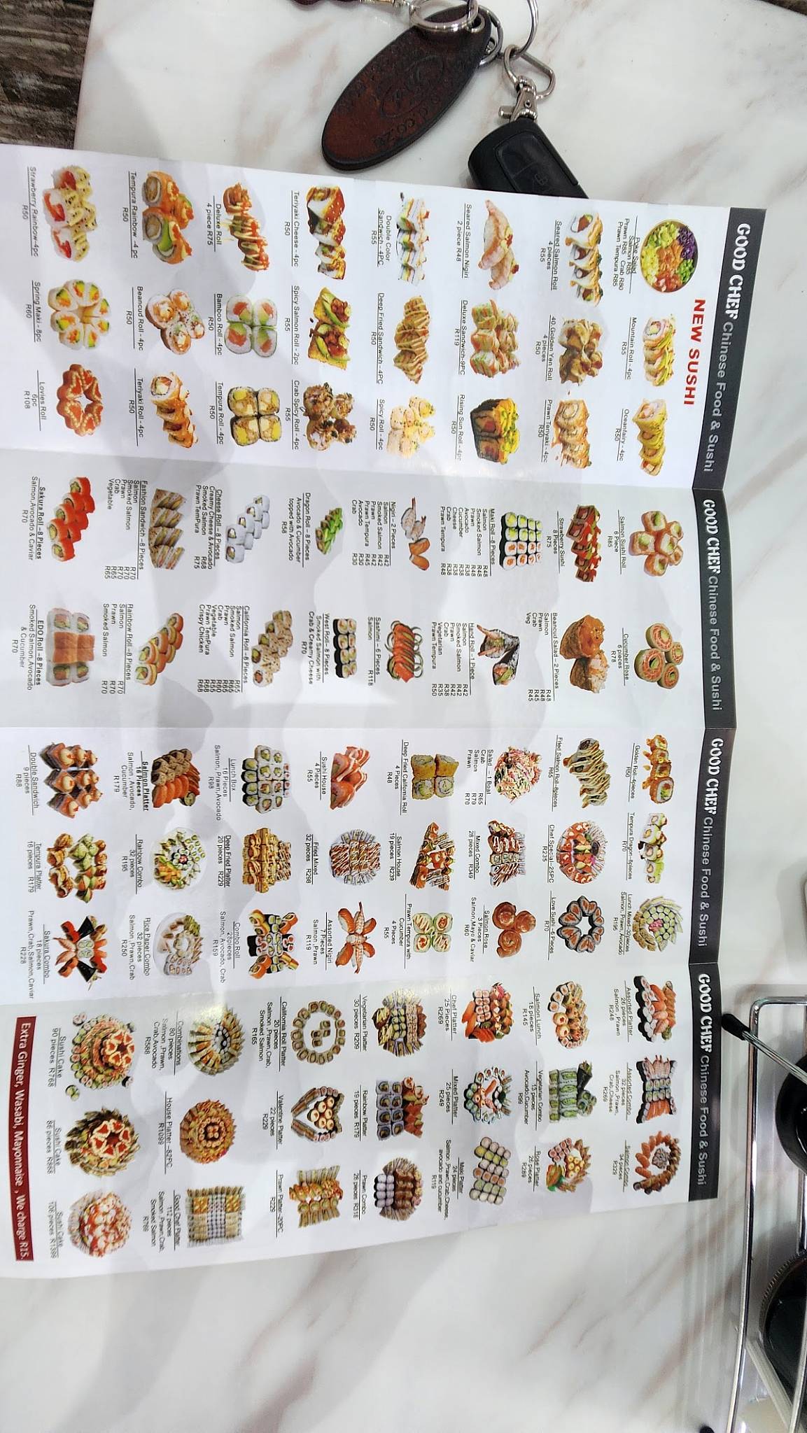 Menu at Good Chef Chinese Take Away & Sushi Bar, Roodepoort, Shop 6