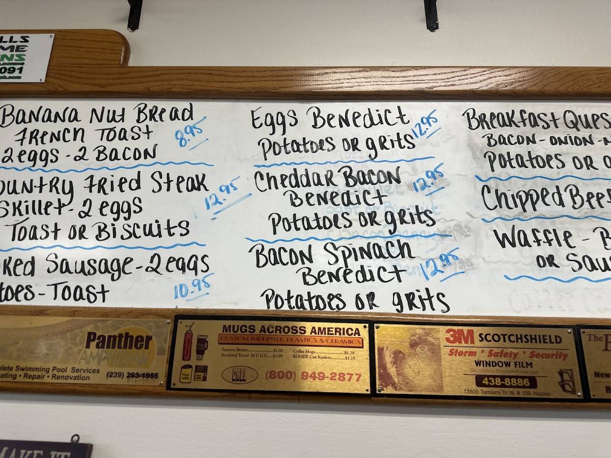 Menu at Good Times Diner restaurant, Naples