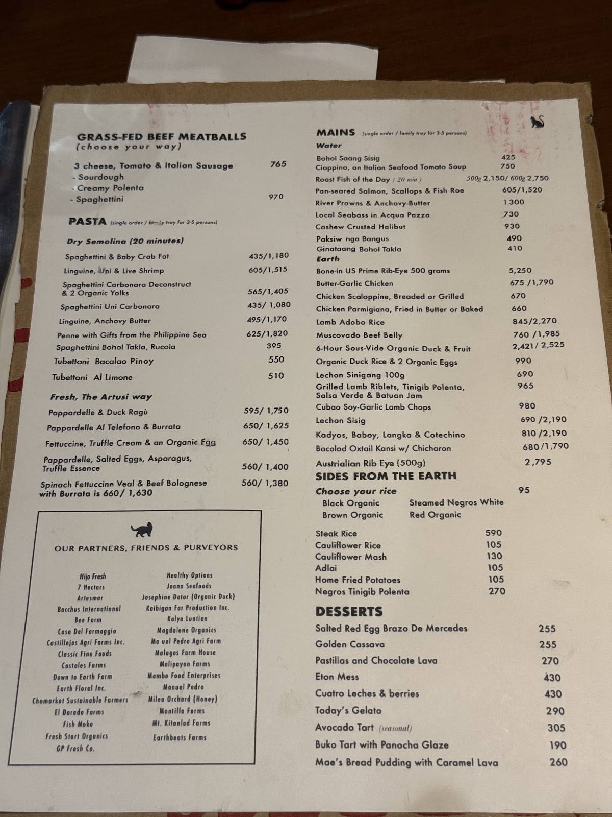 Menu at Grace Park Dining by Margarita Forés - One Rockwell restaurant ...