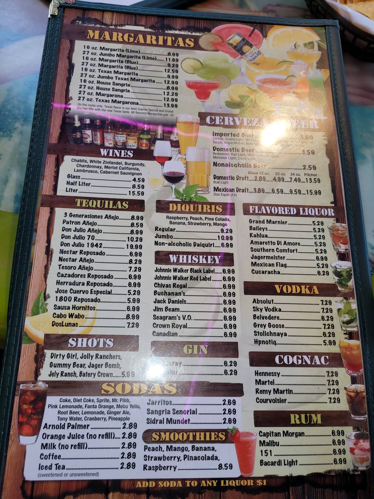 Menu at Grand Azteca - Troy restaurant, Troy