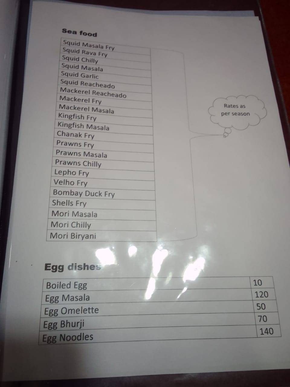 Menu at Greenland Bar & Family Restaurant, Acoi Village, Madel Tivim ...