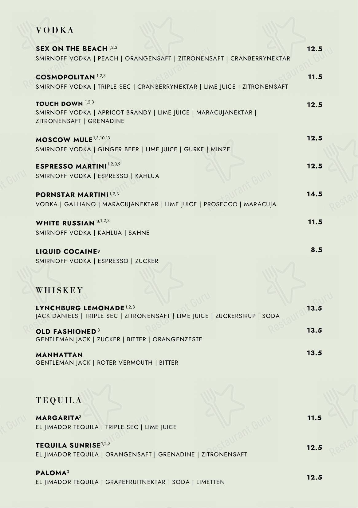 Speisekarte von HAN Restaurant, Café & Bar, München
