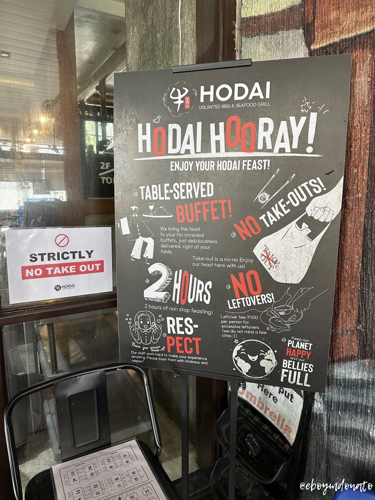 Menu at HODAI Unli BBQ & Seafood Grill Buffet, Quezon City