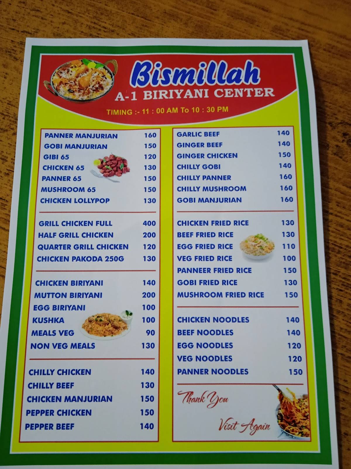 Menu at Halal kitchen, Chennai, 140A