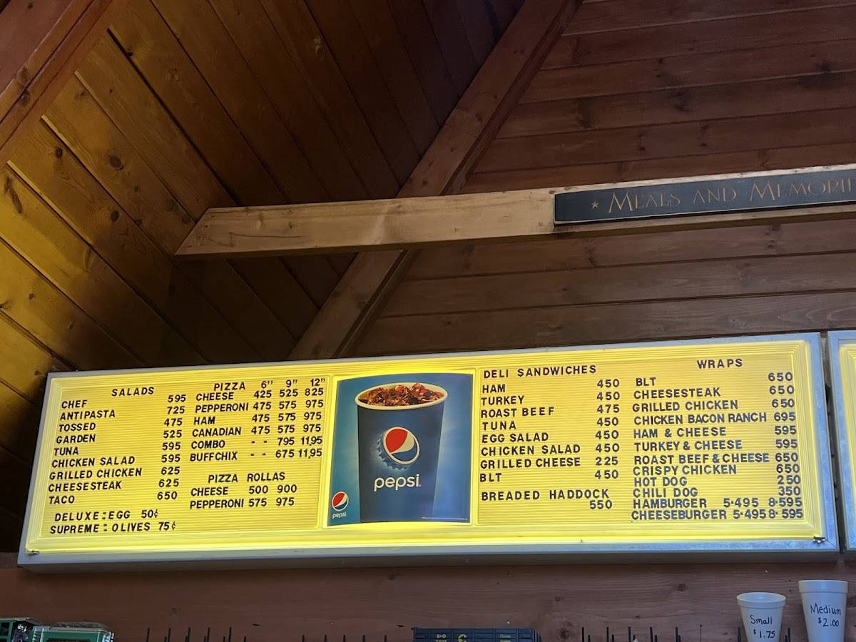 Menu at Halls Station Sub Shop restaurant, Muncy
