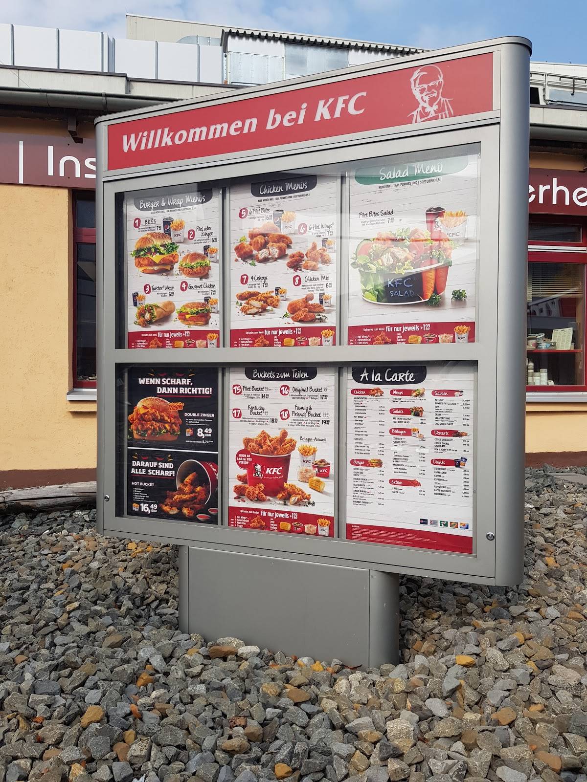 Speisekarte von Kentucky Fried Chicken fast Food, Hannover ...