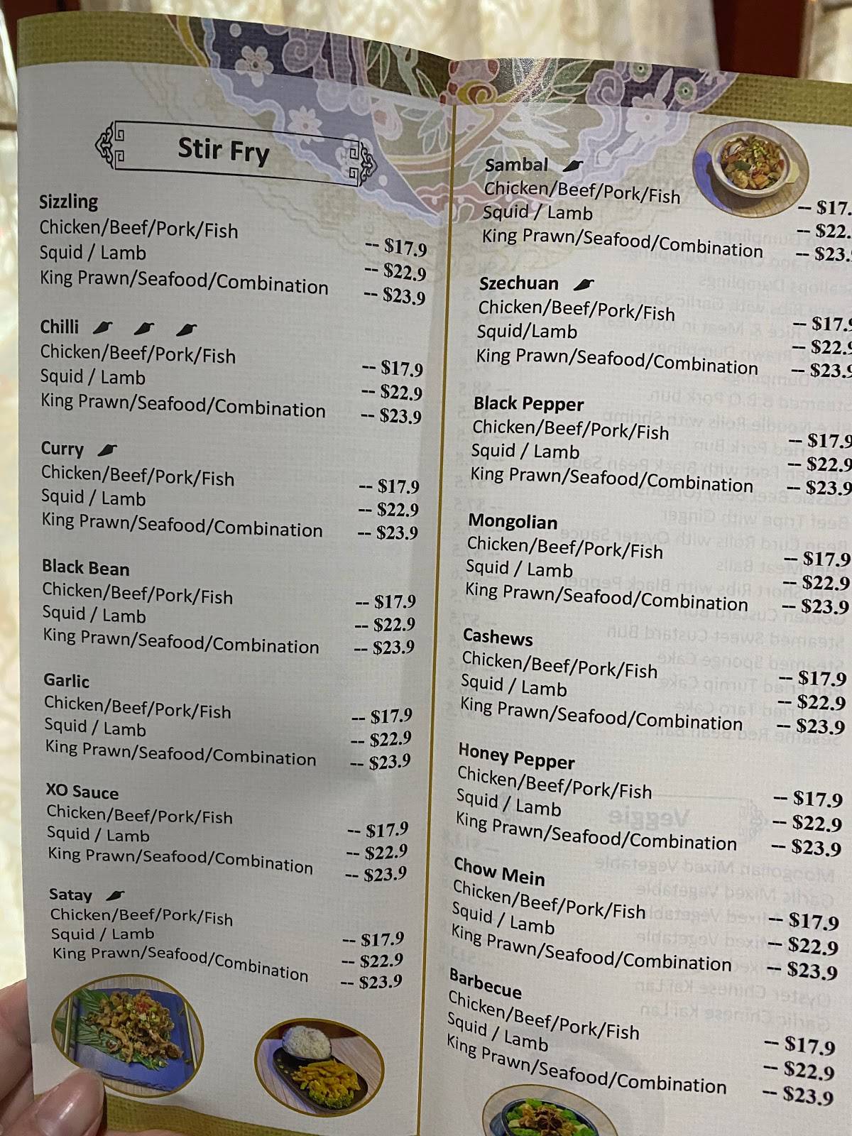 Menu at Happy Dim Sim House restaurant, Bunbury