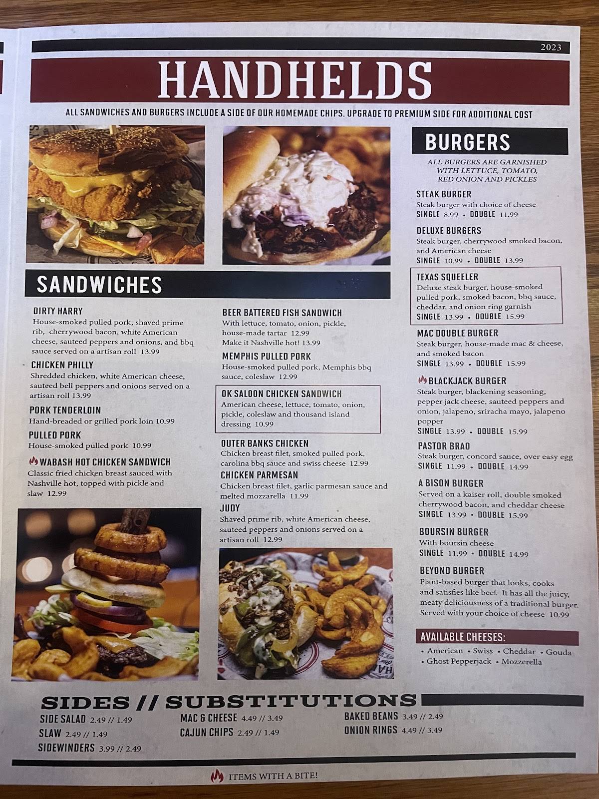 Menu at Harry's Old Kettle Pub & Grill, Wabash