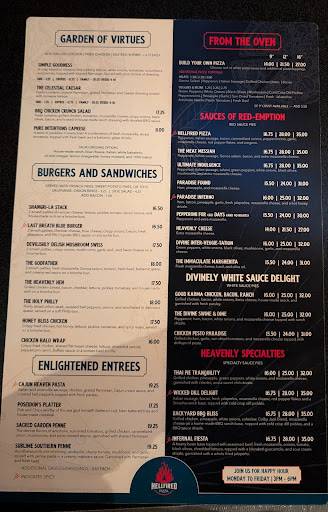 Menu at Hellfired Pizza - Kennewick pizzeria, Kennewick