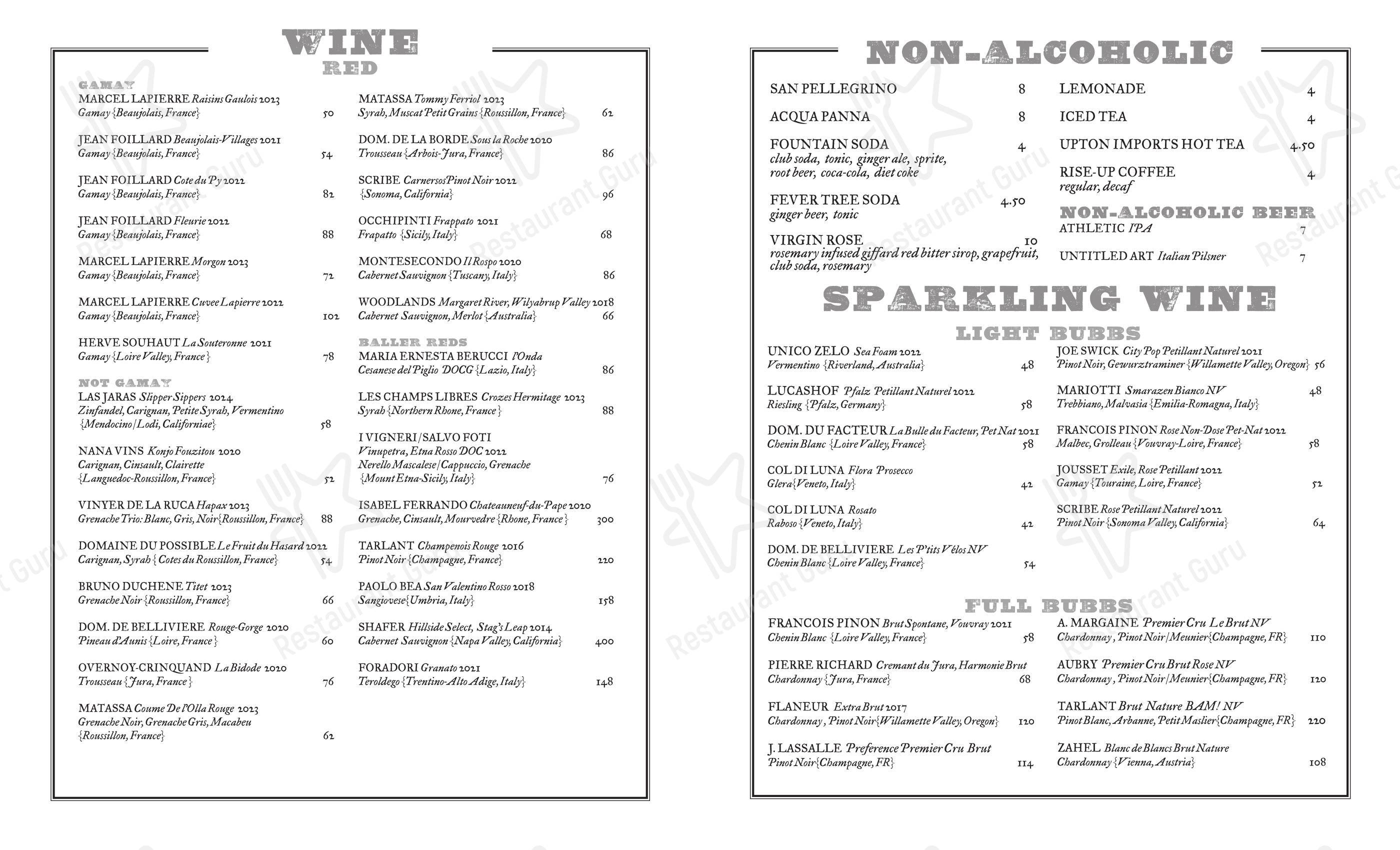 Menu at Henlopen City Oyster House restaurant, Rehoboth Beach