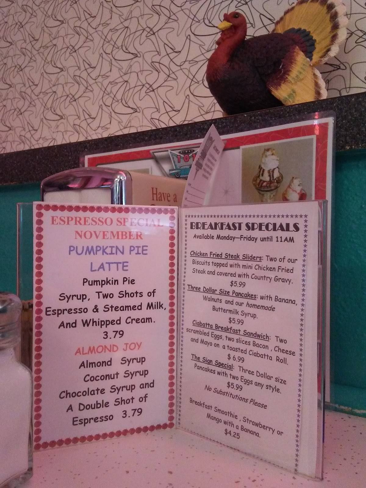 Menu at Hi-Way 101 Diner restaurant, Sequim, 392 W Washington St