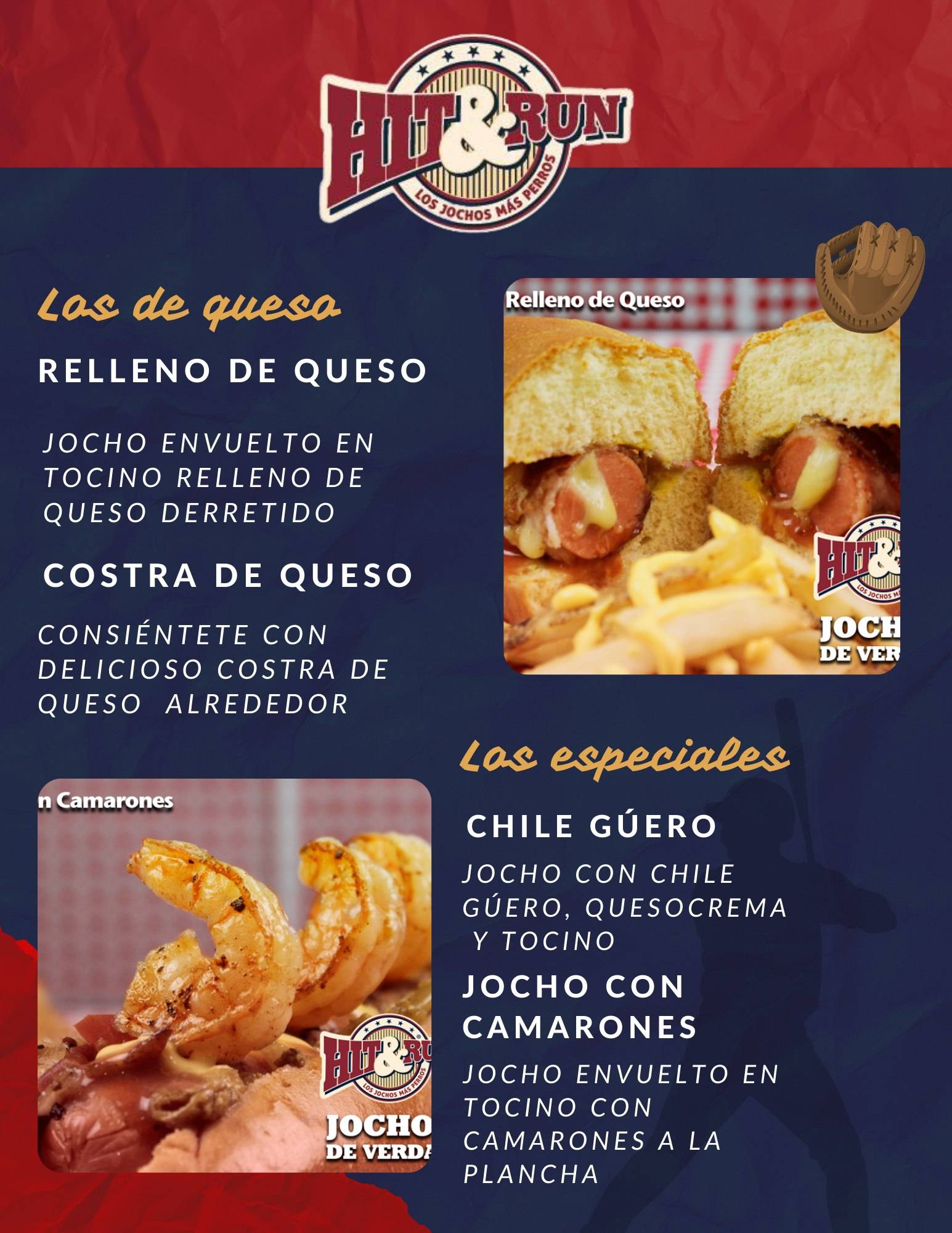 Menu at Hit & Run - Los Jochos más perros restaurant, Metepec