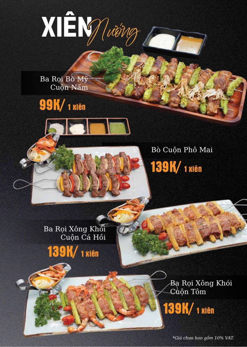 Menu at Sườn Muối Ớt Tân Phú restaurant, Ho Chi Minh City, 171 Thoại ...