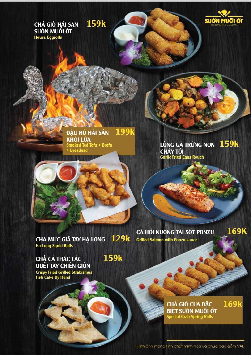 Menu at Sườn Muối Ớt Tân Phú restaurant, Ho Chi Minh City, 171 Thoại ...