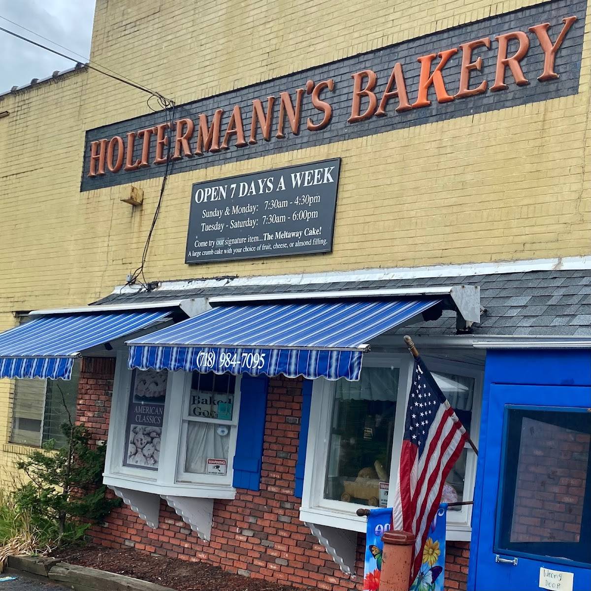 Menu at Holtermann's Bakery, New York City