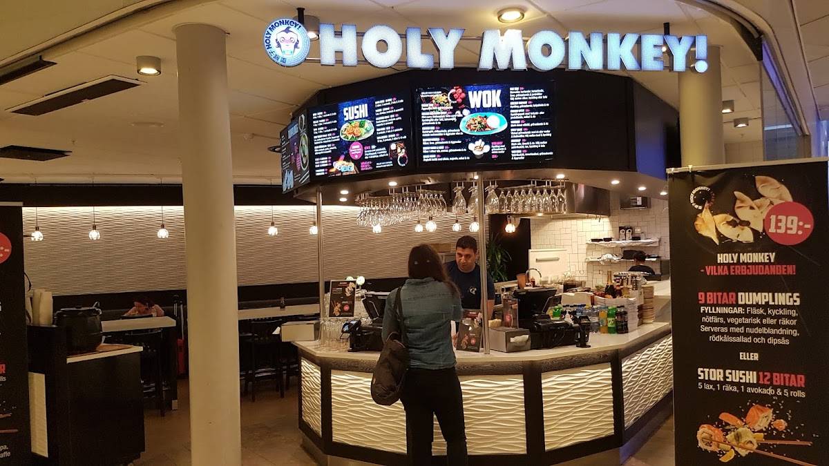 Menu at Holy Monkey restaurant, Stockholm, Centralplan 15