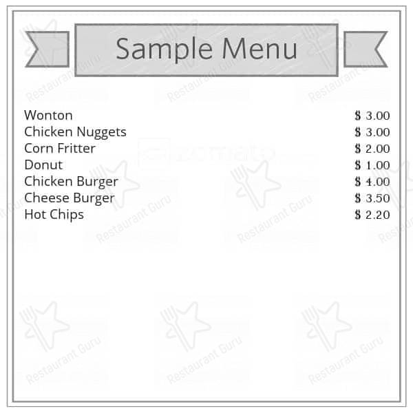 Menu at Homai Fisheries fast food, Auckland