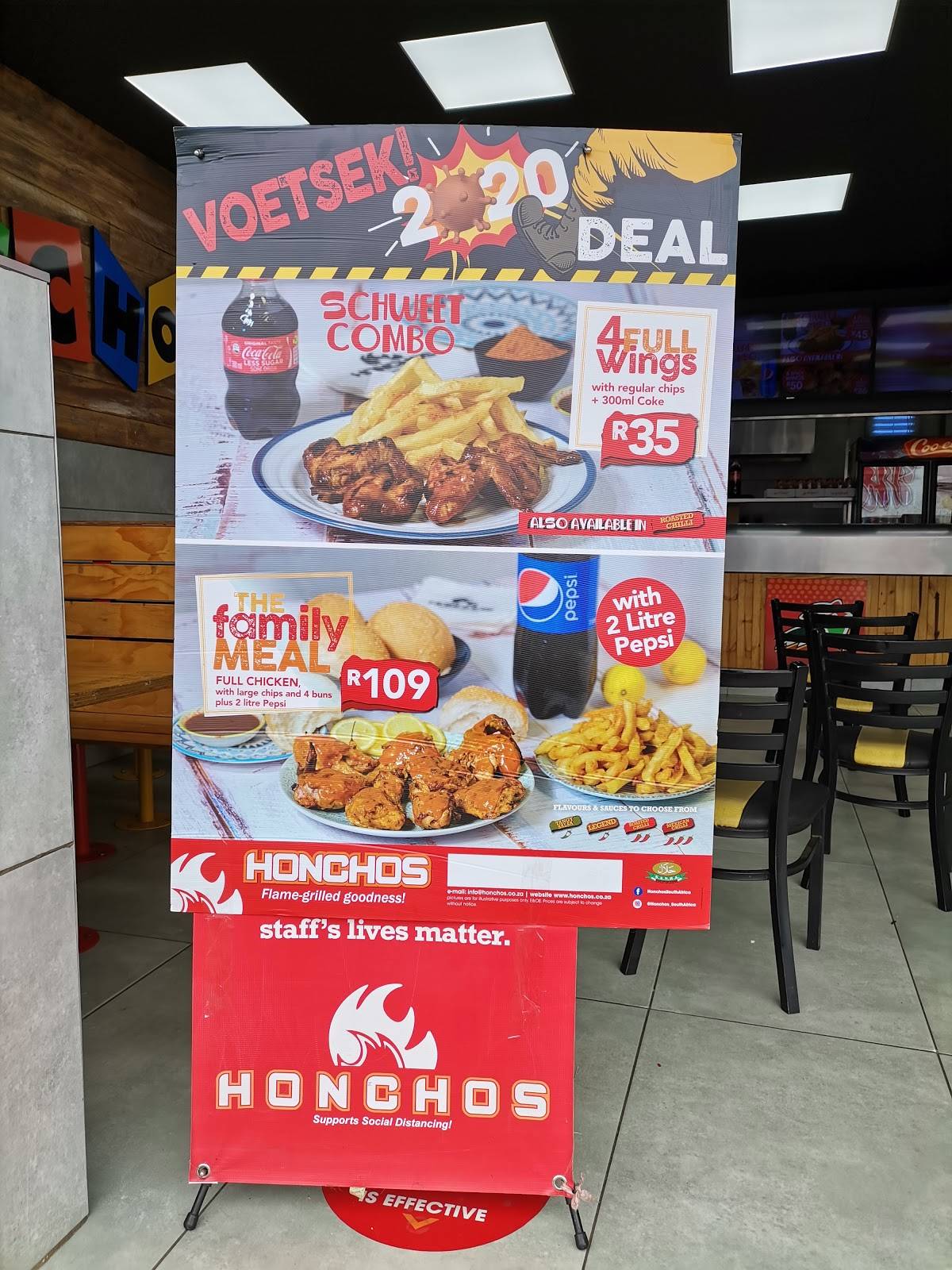 Menu at Honchos Greytown restaurant, Greytown