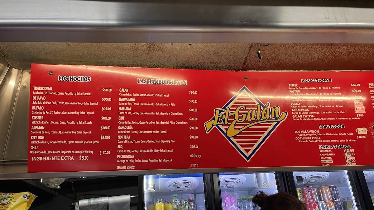 Carta del restaurante Hot Dogs El Galán, Naucalpan del Juárez, Av ...