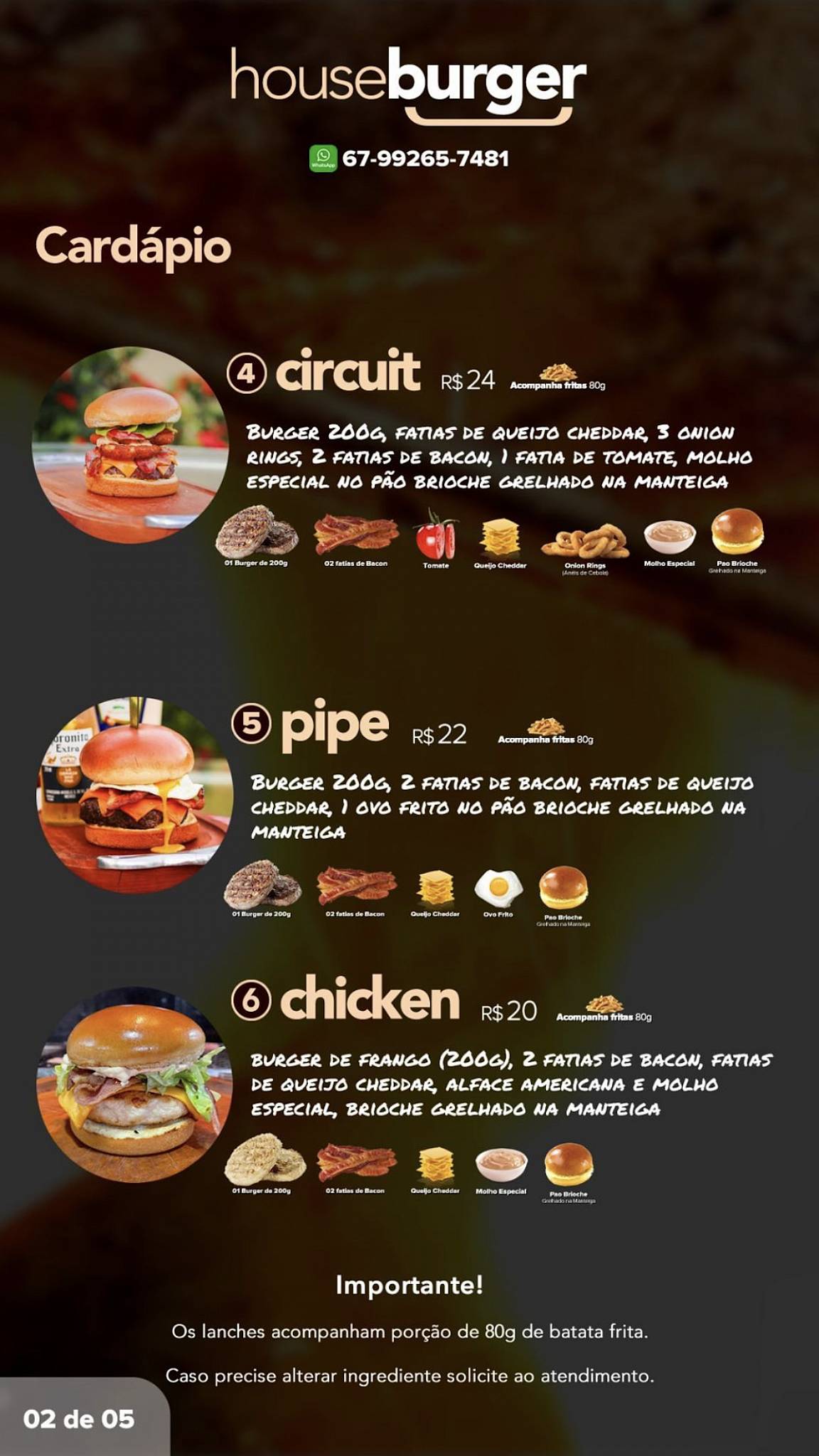 Menu at House BURGER Dourados restaurant, Dourados
