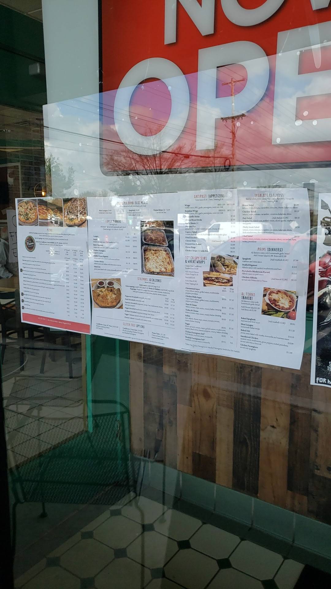Menu at Humble Pie Pizza pizzeria, Salem