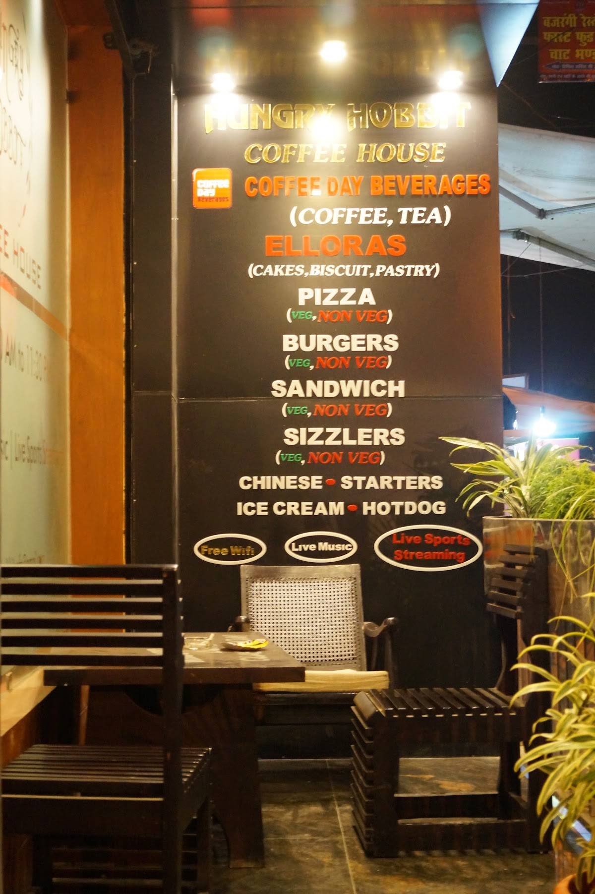 Menu at Hungry Hobbit Coffe House, Dehradun, Tilak Marg Clement Town