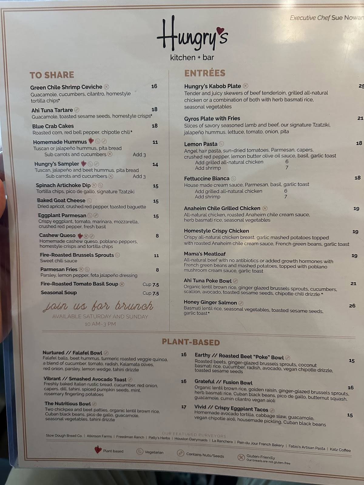 Menu at Hungry's restaurant, Houston, Rice Boulevard fl 2
