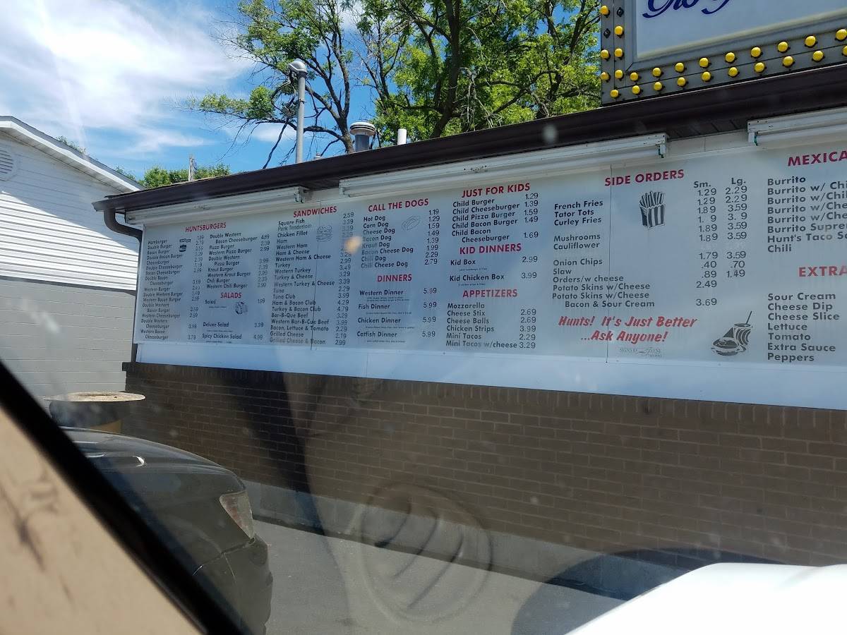 Menu at Hunt's Dairy Bar, Park Hills, E Main St
