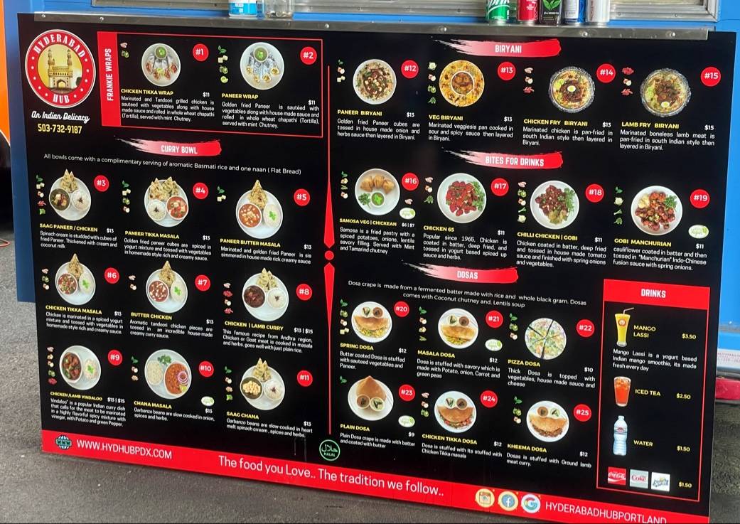 Carta del restaurante Hyderabad Hub @ Happy Valley Station, Happy Valley