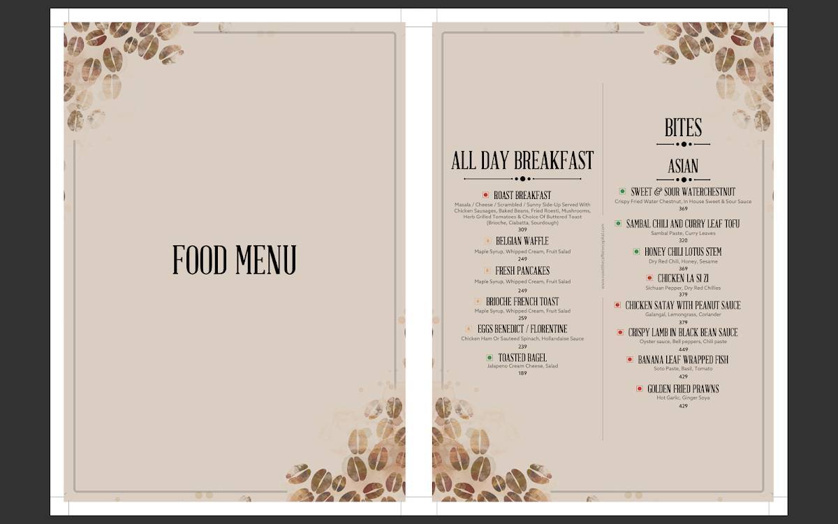 Menu at Roast 24 Seven, Hyderabad