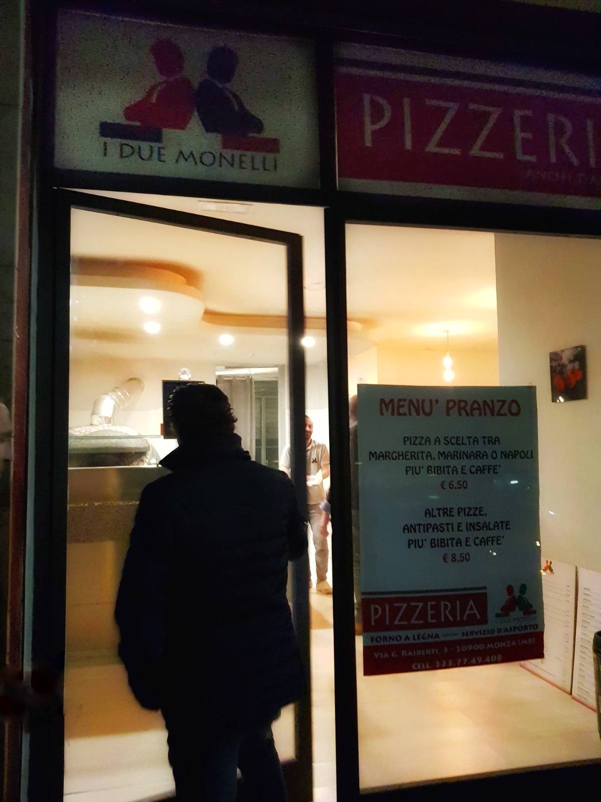 Menu da I Due Monelli ristorante, Monza