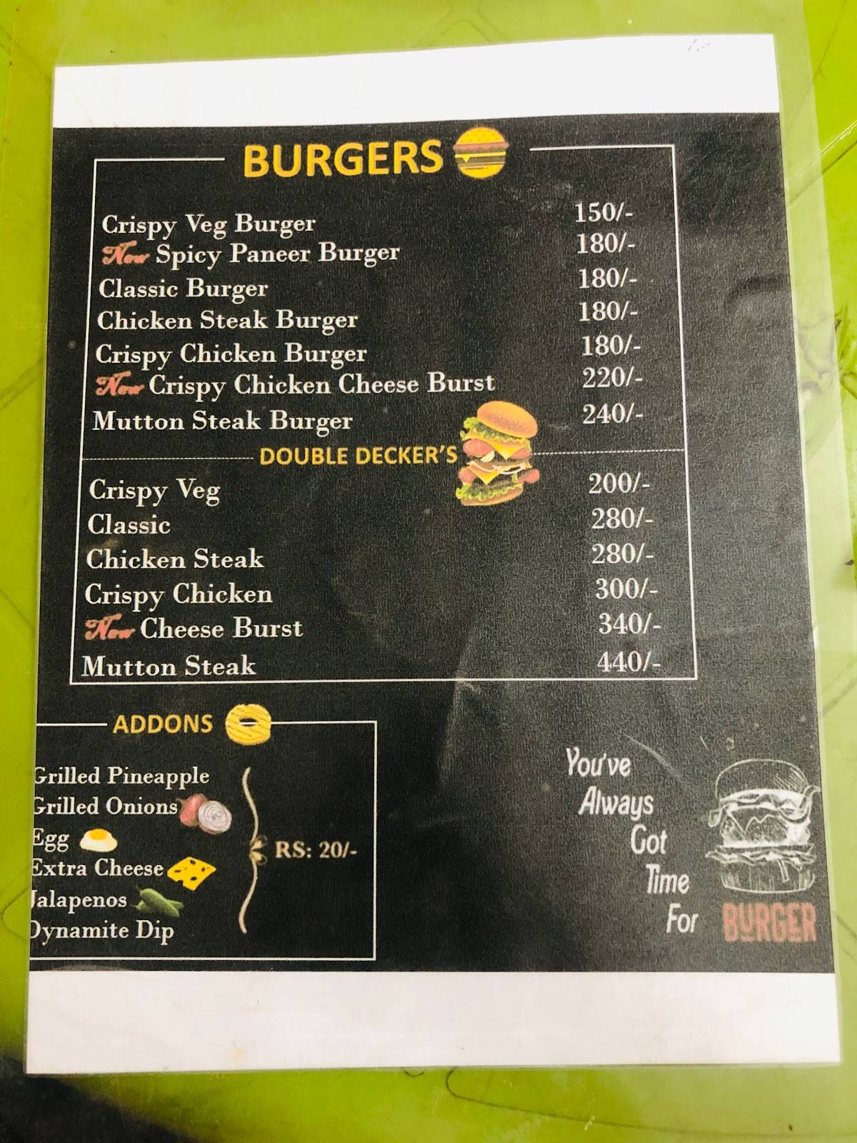 Menu at I LOVE BURGER HYDERABAD, Hyderabad