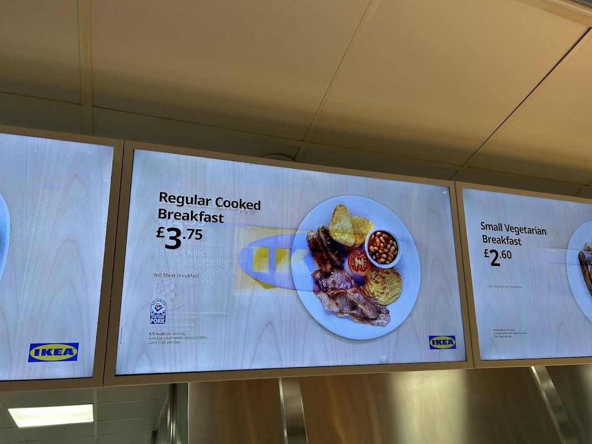 Menu at IKEA Restaurant, Cardiff