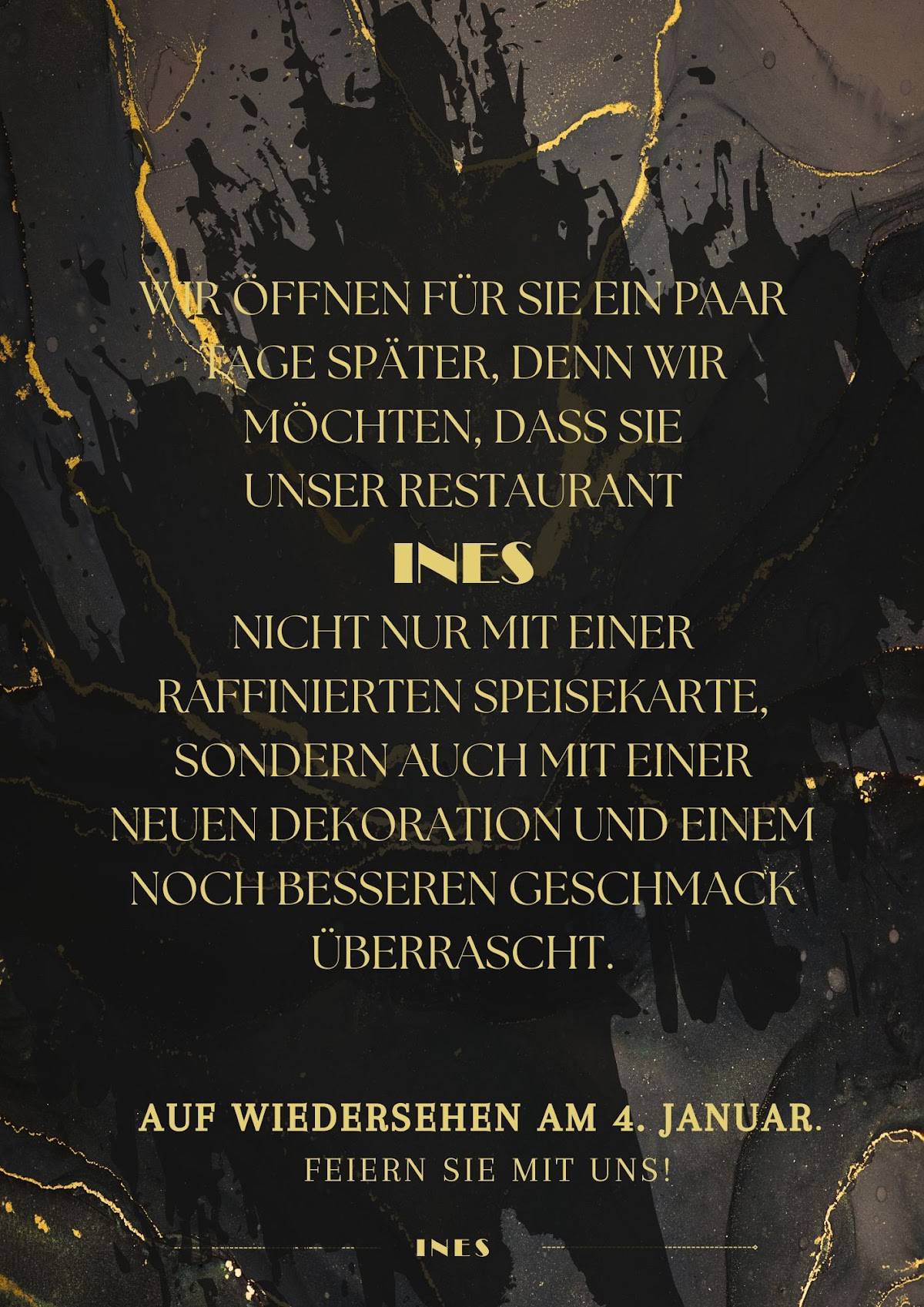 Speisekarte von INES - Restaurant, Straubing