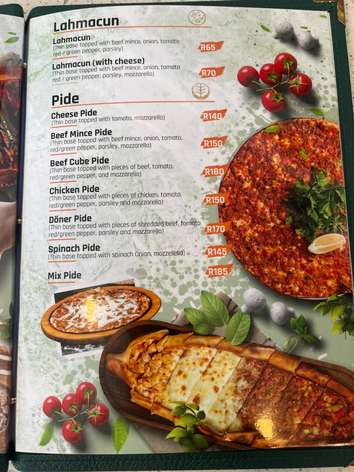 Menu at ISTANBUL KEBAB Sunninghill restaurant, Midrand, Village ...