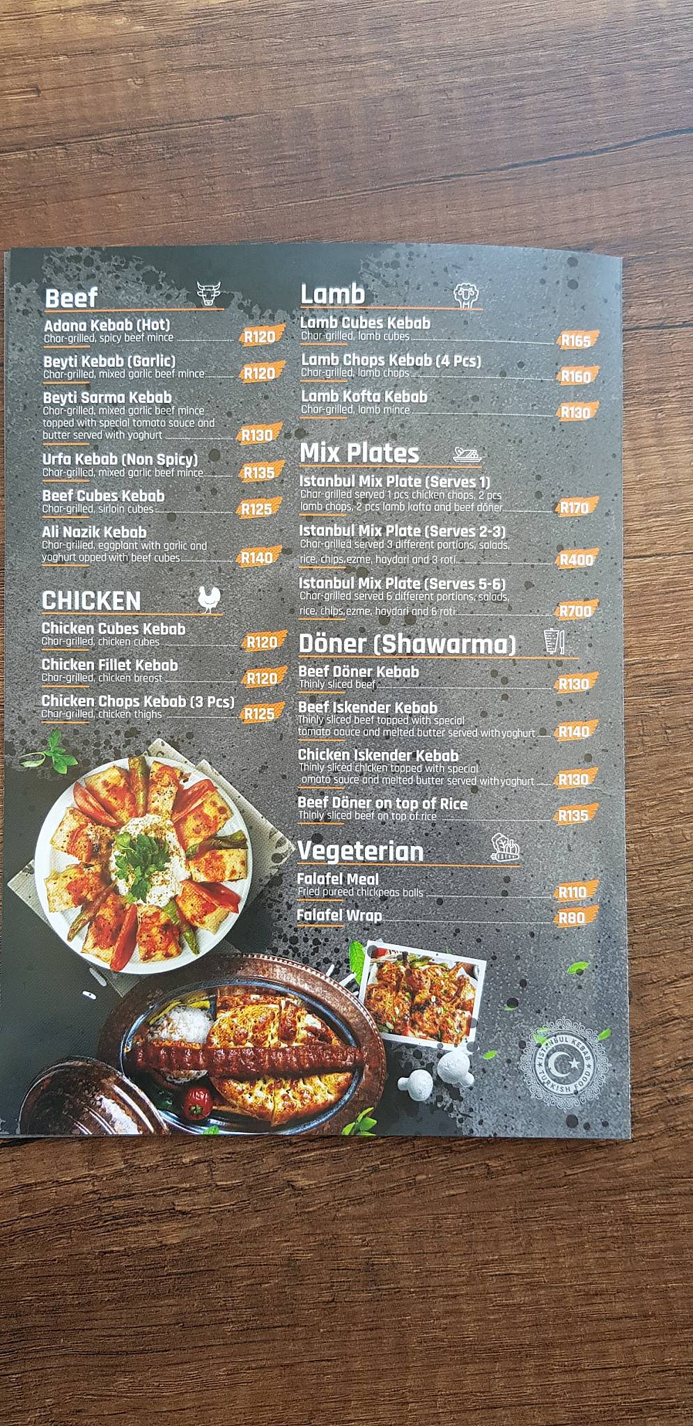 Menu at ISTANBUL KEBAB Sunninghill restaurant, Midrand, Village ...