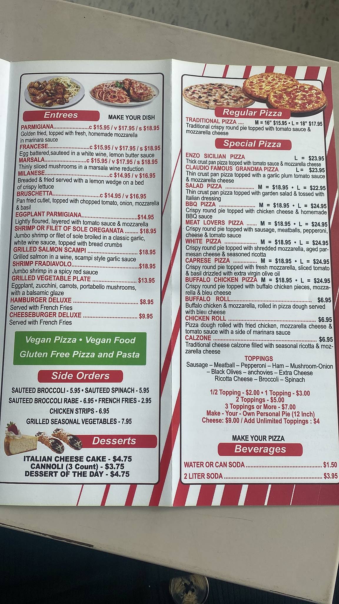 Menu at Il Limone Restaurant Pizzeria, Liverpool