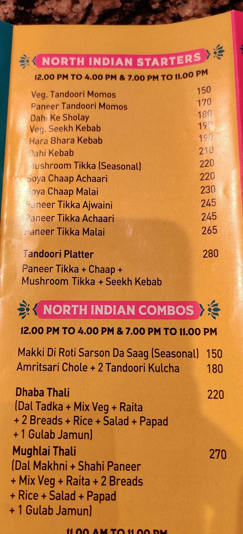 Menu at Indian Dhaba Company, Noida, CLUB