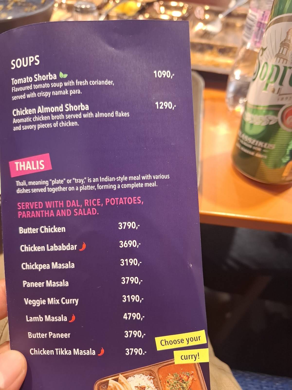 Menu at Indigo Express Hercegprímás - Indian Street Food restaurant ...