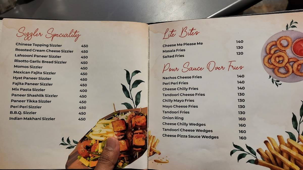 Menu at Sigdi, Indore, PLOT A1 SCH. 78