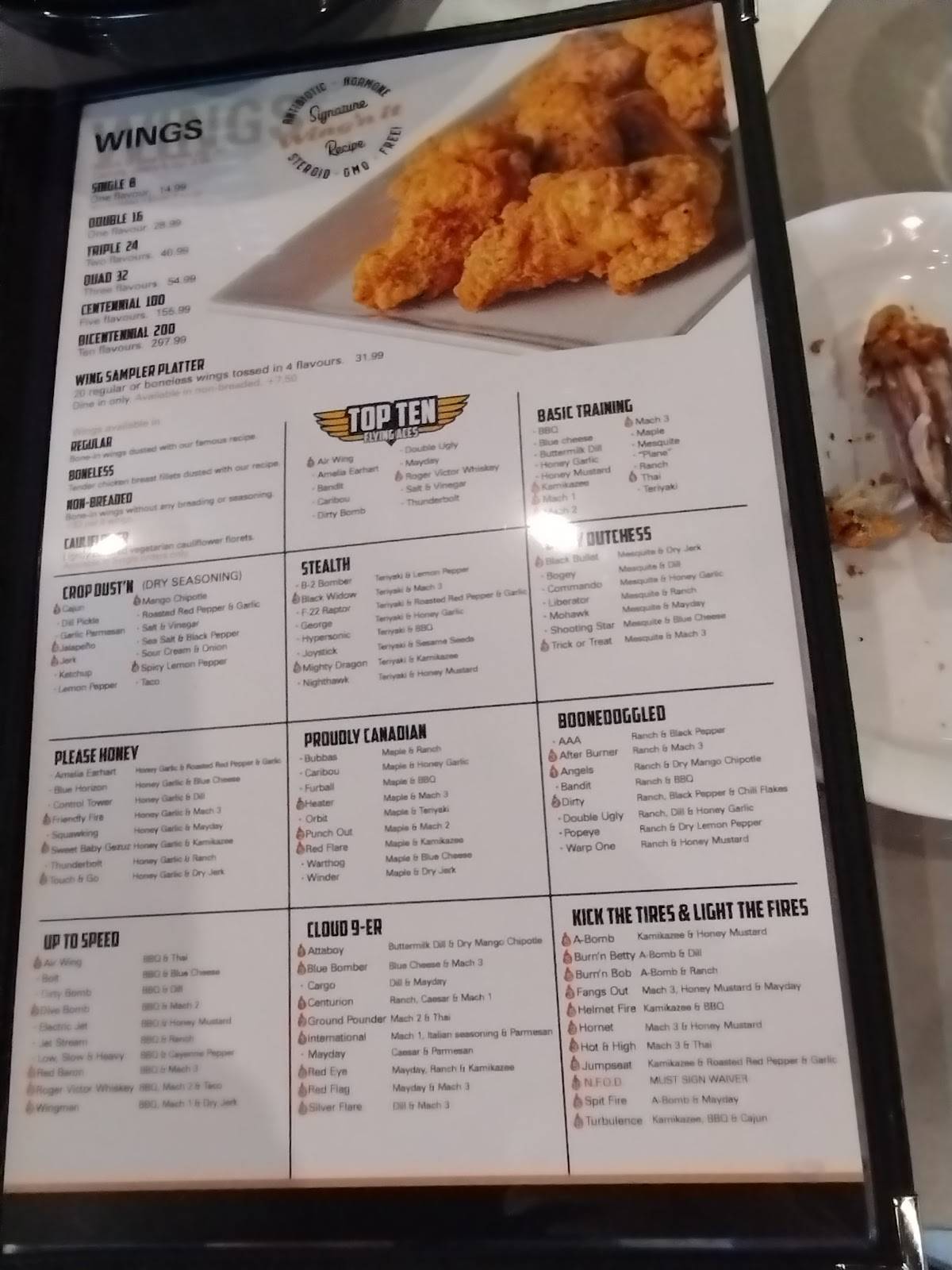 Menu at Wing'n It restaurant, Innisfil