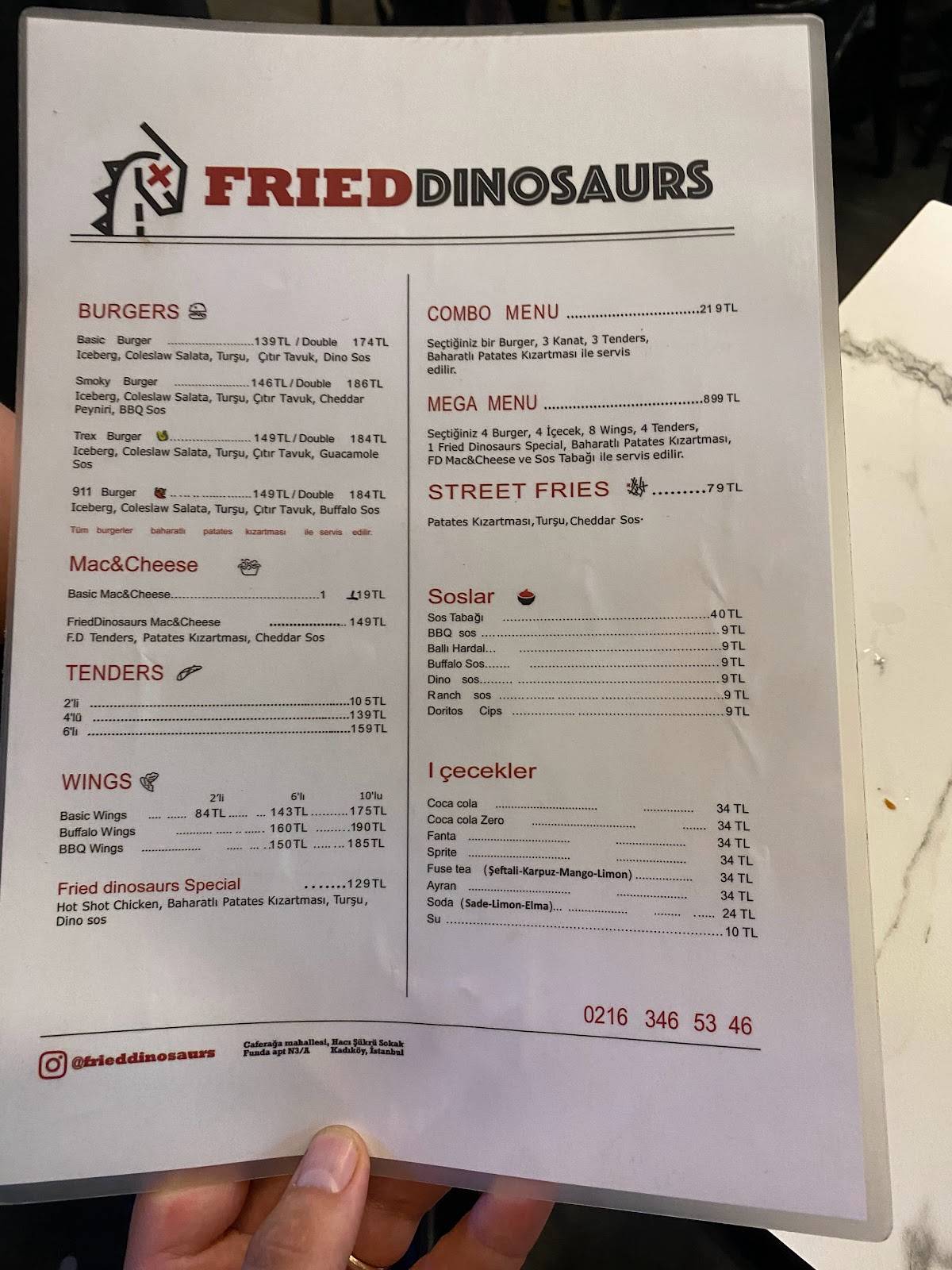 Carta de Fried Dinosaurs, Estambul