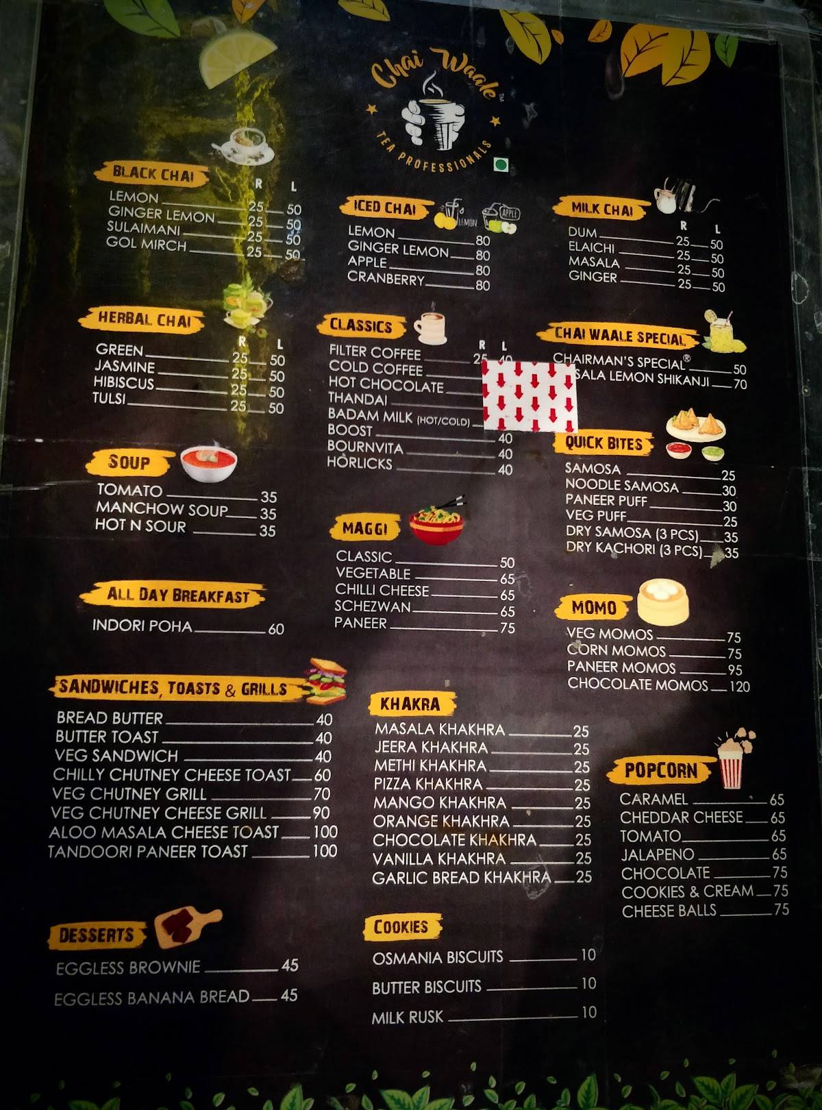 Menu at ISTHARA MULTIBRAND DINER IITHyderabad, Kandi