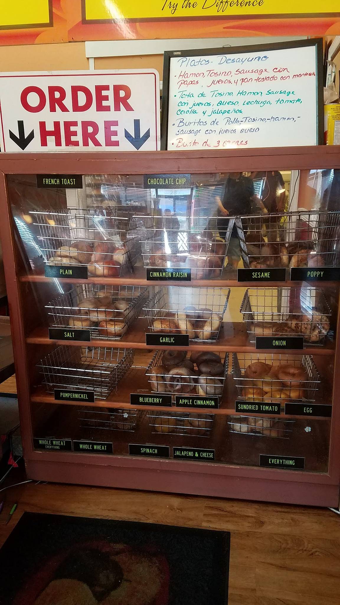 Menu at J & J Beyond Bagels restaurant, Georgetown