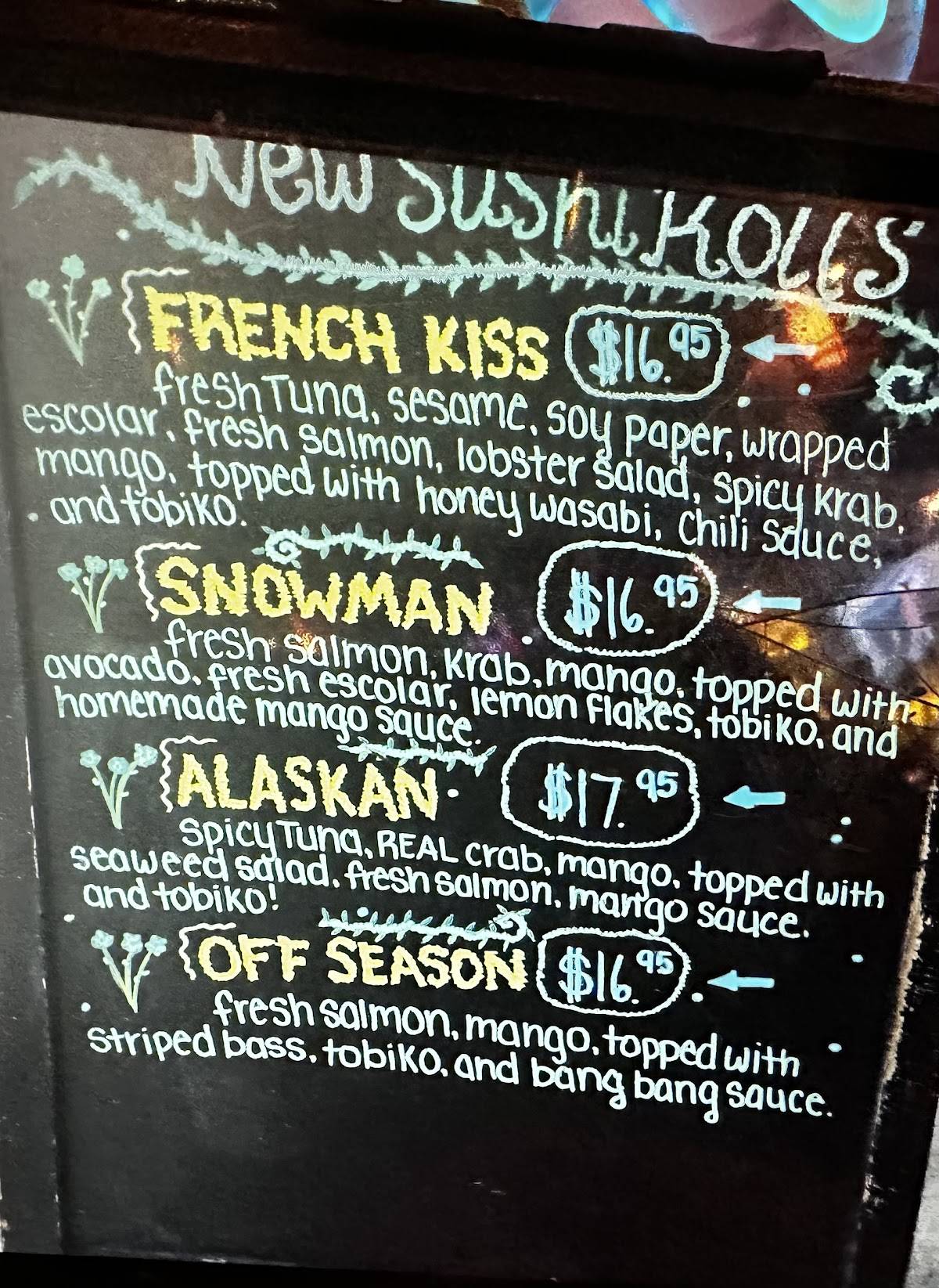 Menu at J&P Asian Fusion restaurant, Cape Coral