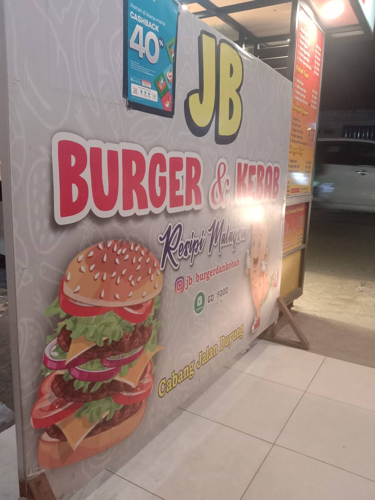 Menu at JB Burger & Kebab Resipi Malaysia Bukit Barisan, Pekanbaru
